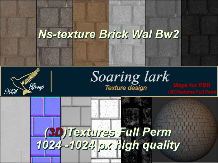 Second Life Marketplace N S 3d Pbr Texture Brick Wal Bw2